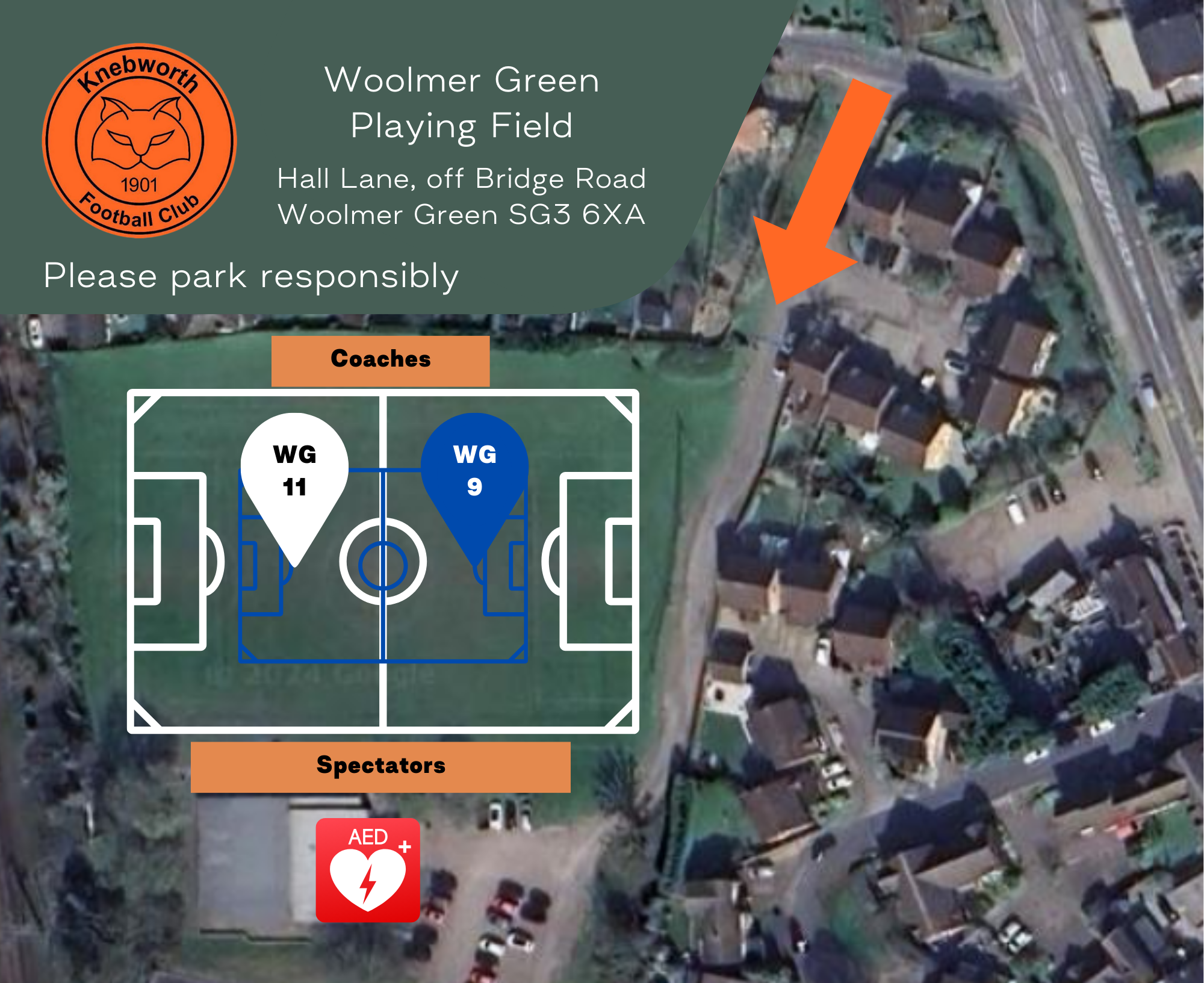 Facilities: Woolmer Green Playing Field – Knebworth FC